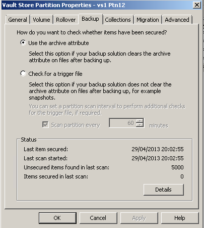 The Enterprise Vault Trigger File | VOX