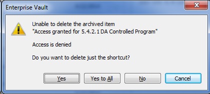 Weird issue with Enterprise Vault 9 and Microsoft ... - VOX