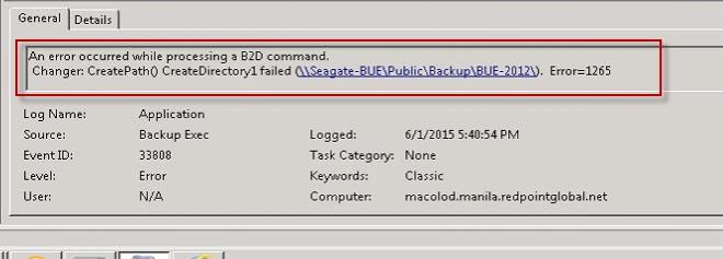 Solved Setting A Storage Device With Backup Exec Vox 6494