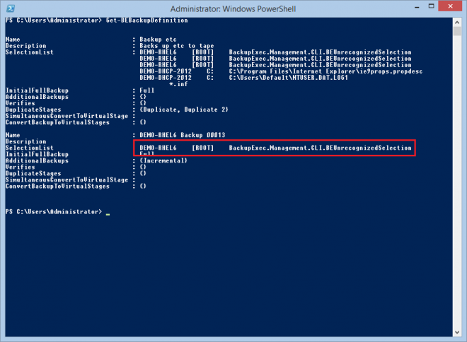 BEMCLI PowerShell SDK reports BackupExec.Management.CLI ...