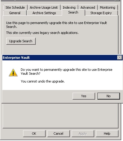 Enterprise Vault Search (EVS) – Upgrade EV Search - VOX