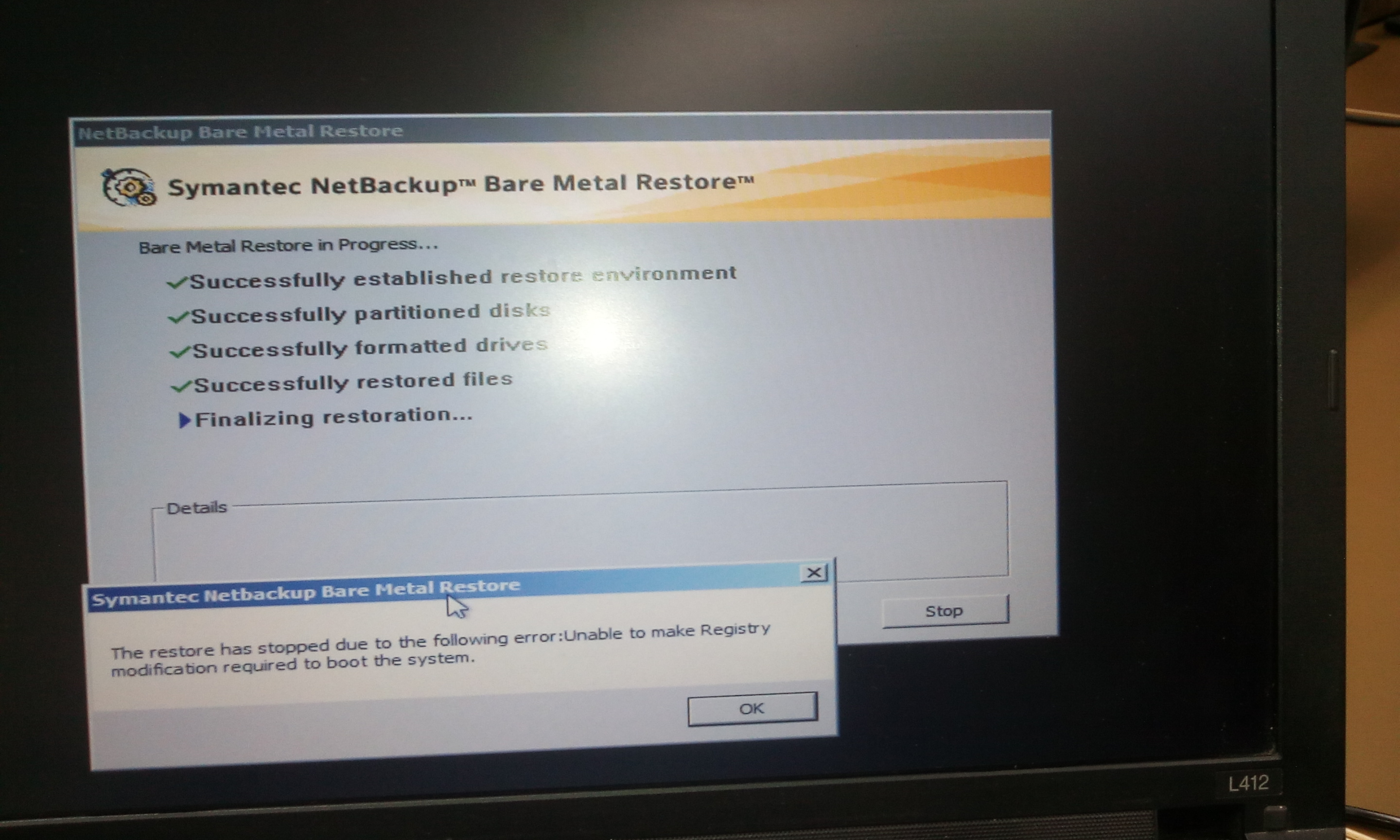 Netbackup BMR with dissimilar restore | VOX